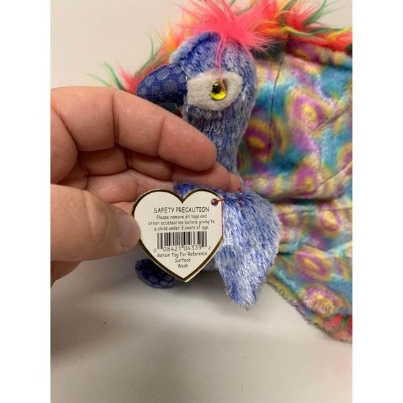 Toys | Ty Flashy The Peacock 200 Beanie Baby | Poshmark
